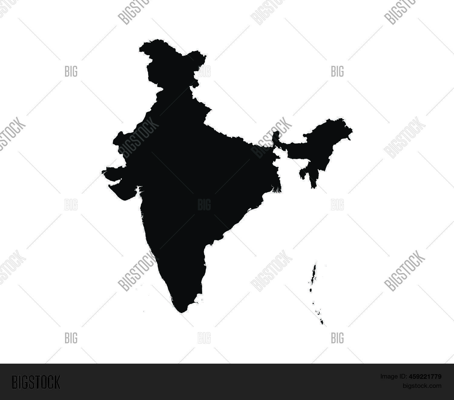 India Map. Indian Vector & Photo (Free Trial) | Bigstock