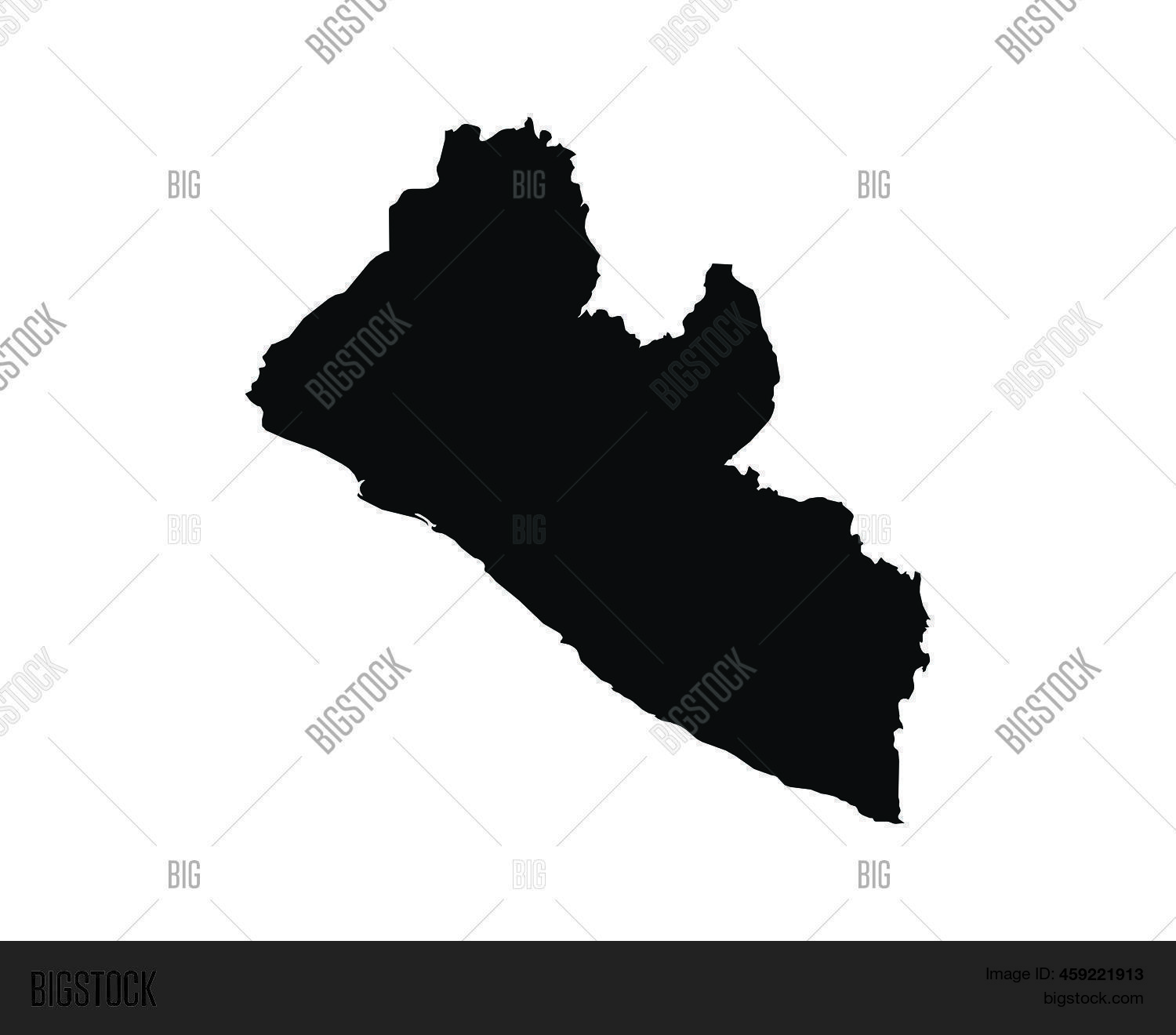 Liberia Map. Liberian Vector & Photo (Free Trial) | Bigstock