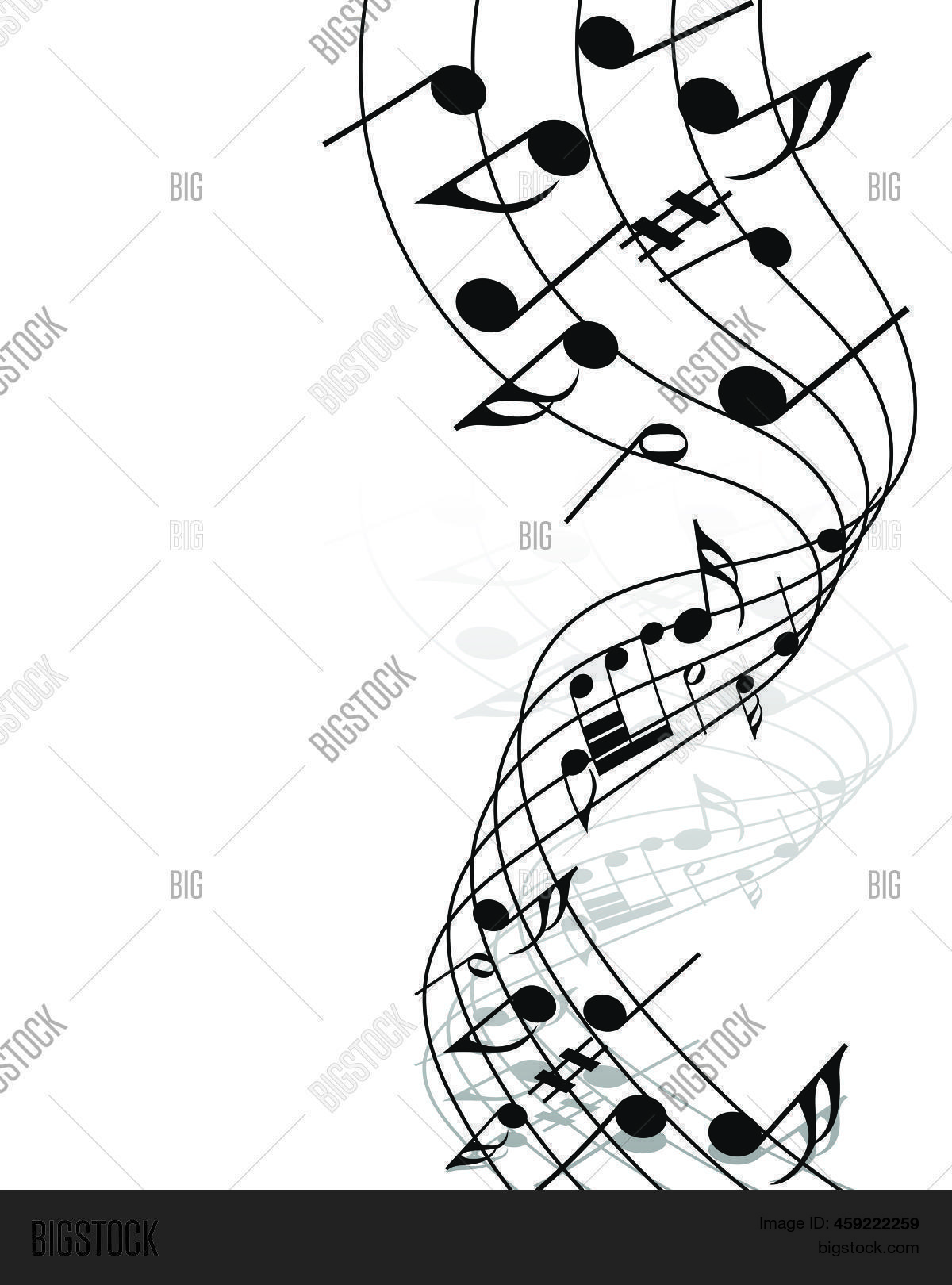 Musical Notes Shadow. Vector & Photo (Free Trial) | Bigstock