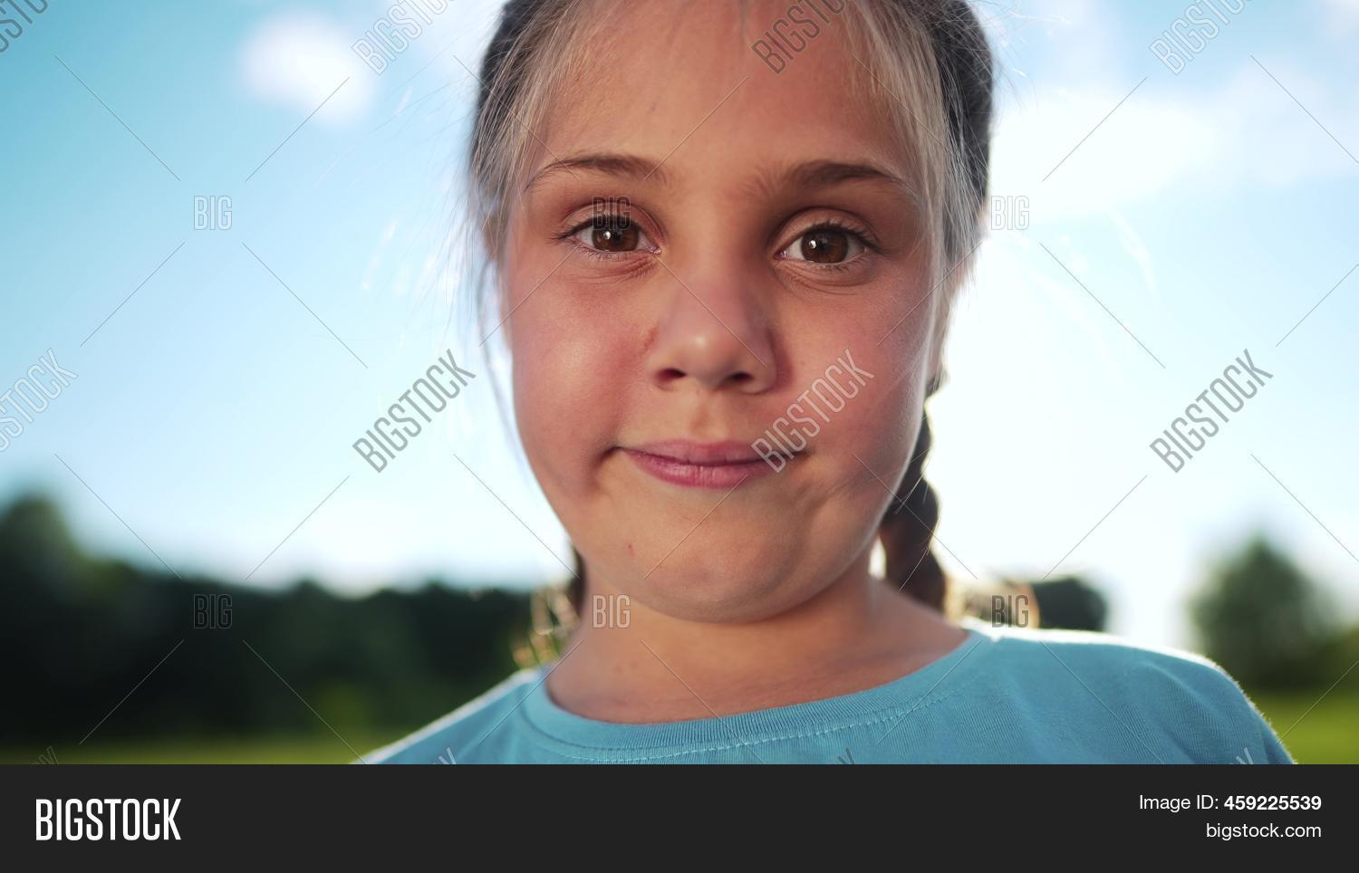 Happy Little Girl Park Image & Photo (Free Trial) | Bigstock