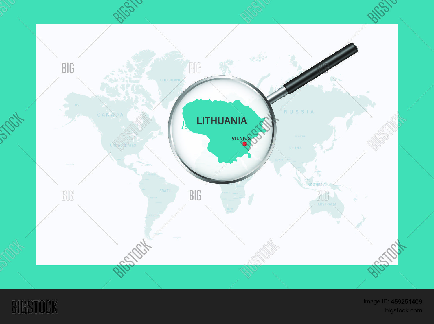 Map Lithuania On Vector & Photo (Free Trial) | Bigstock