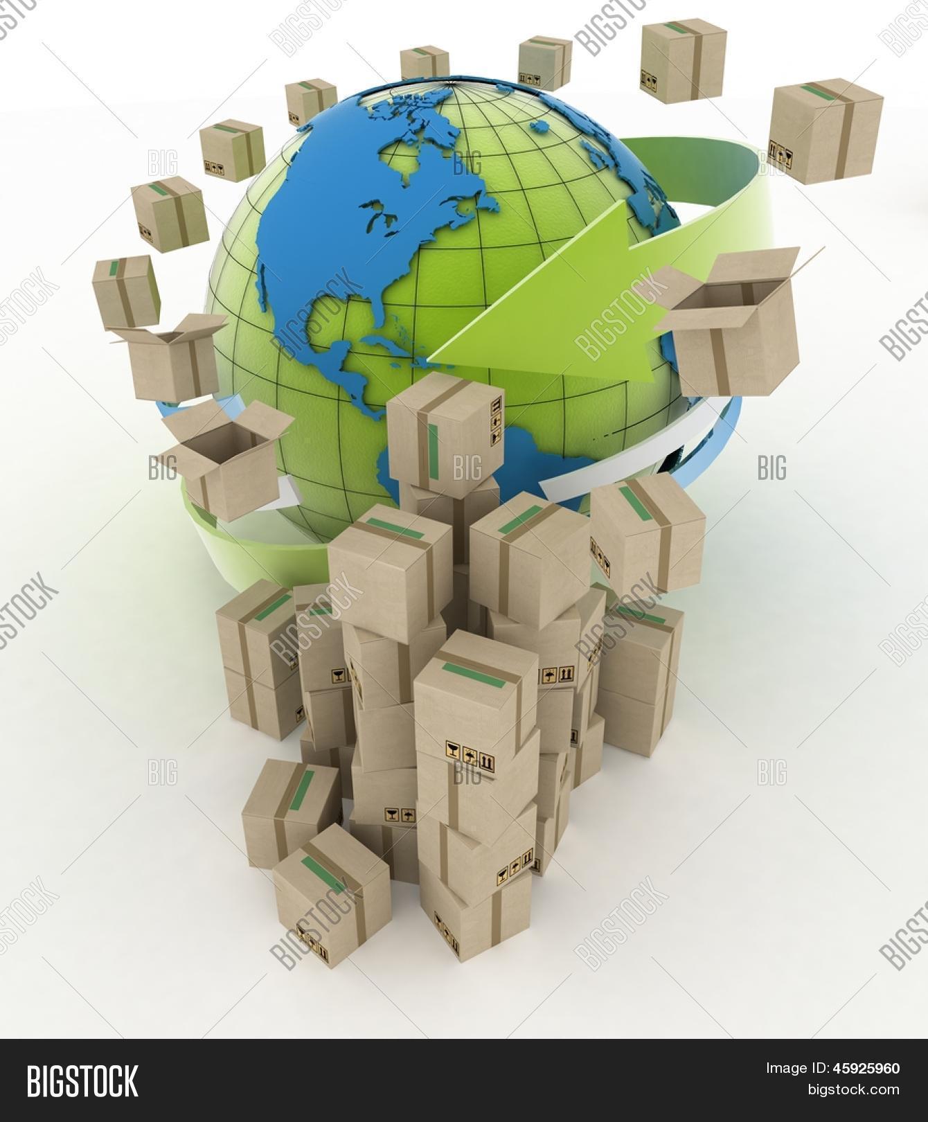 3d Cardboard Boxes Image & Photo (Free Trial) | Bigstock