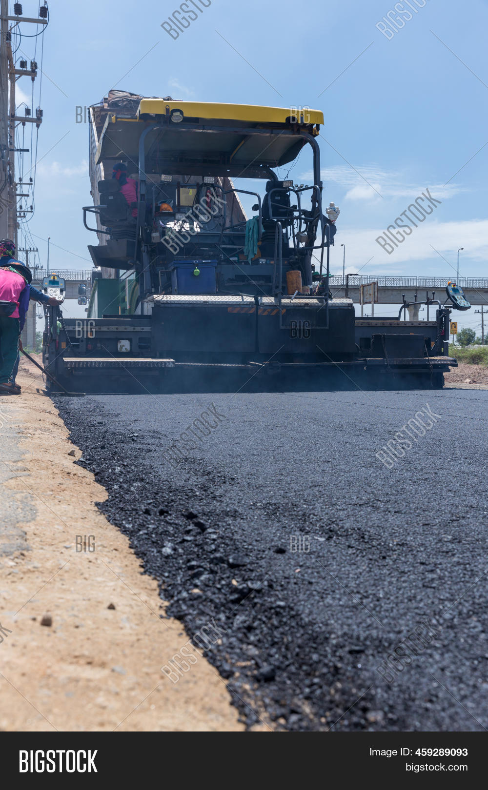 Paver Machine On New Image & Photo (Free Trial) | Bigstock