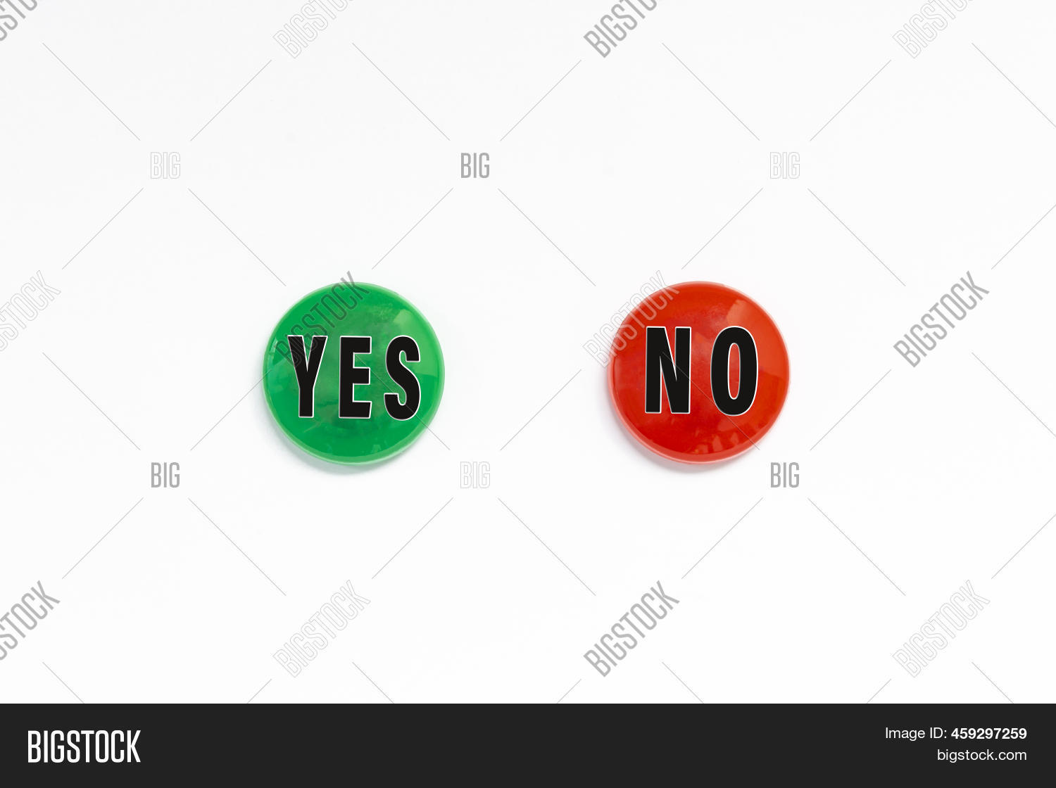 Yes No Text On Colored Image & Photo (Free Trial) | Bigstock