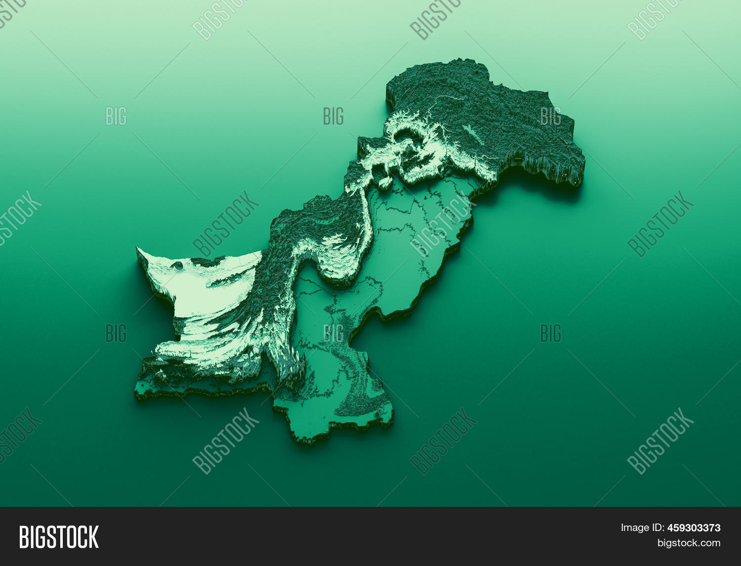 Green Map Pakistan Image & Photo (Free Trial) | Bigstock