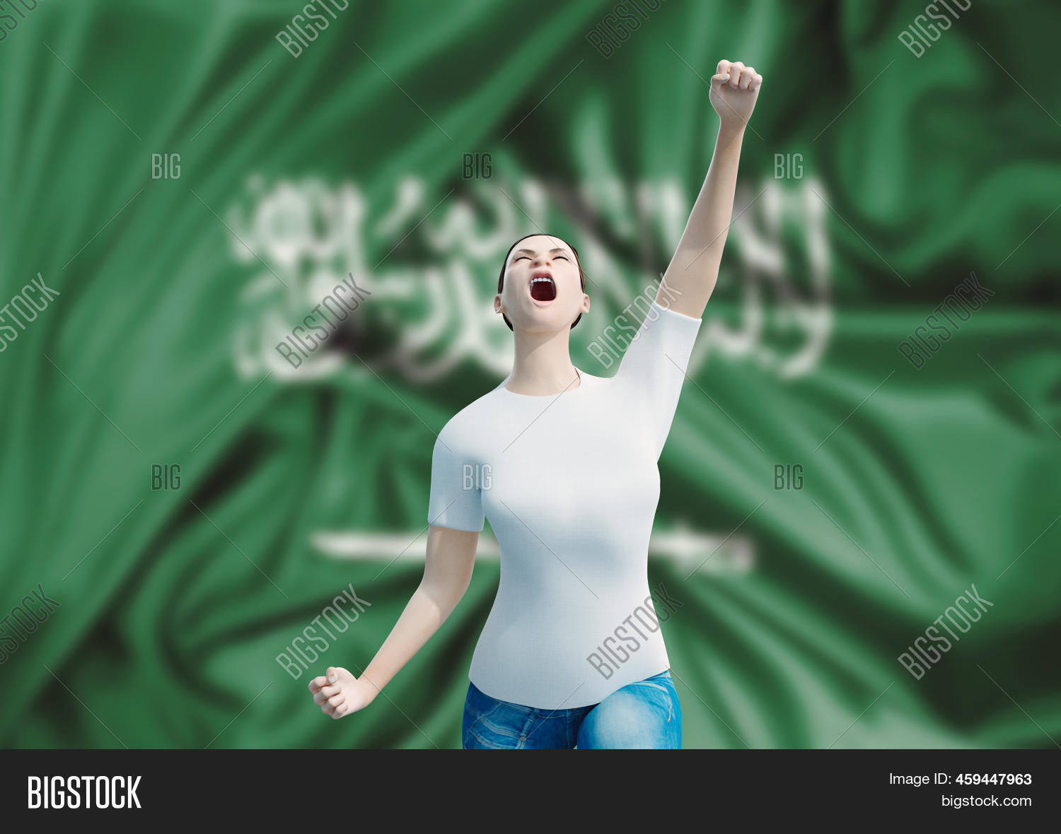 Arabic Fan Woman Image & Photo (Free Trial) | Bigstock