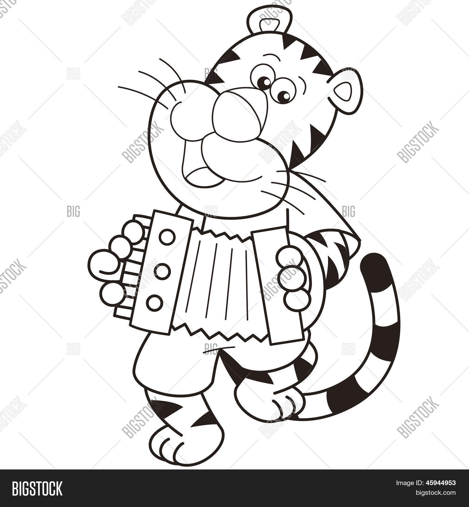 Cartoon Tiger Playing Vector & Photo (Free Trial) | Bigstock