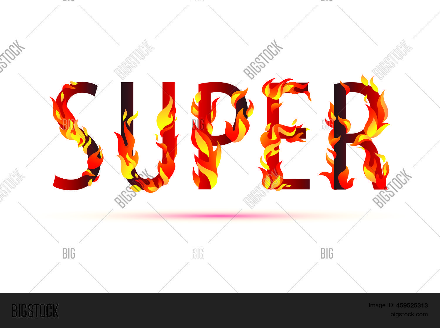 Super. Vector Burning Vector & Photo (Free Trial) | Bigstock