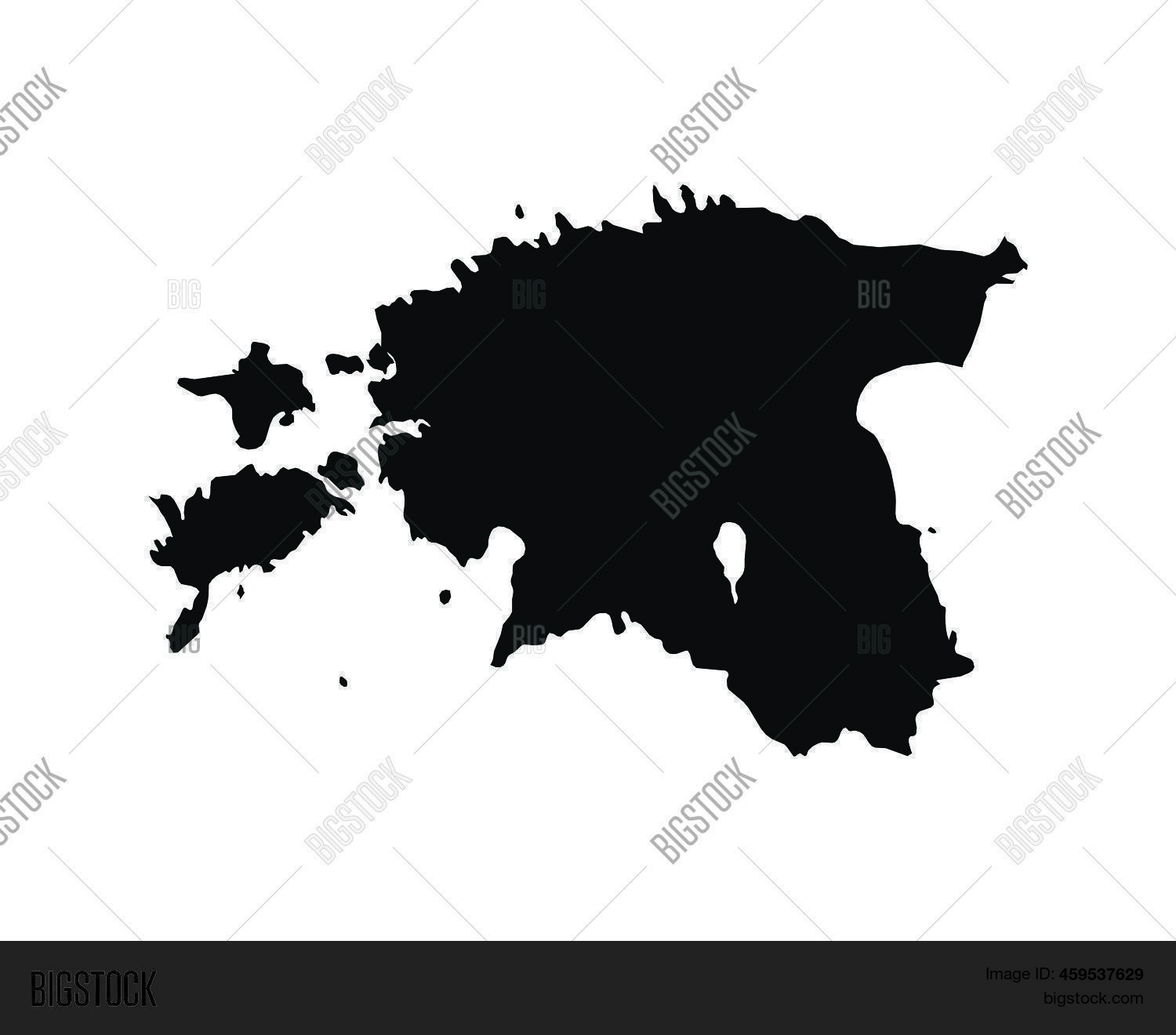 Estonia Map. Estonian Vector & Photo (Free Trial) | Bigstock