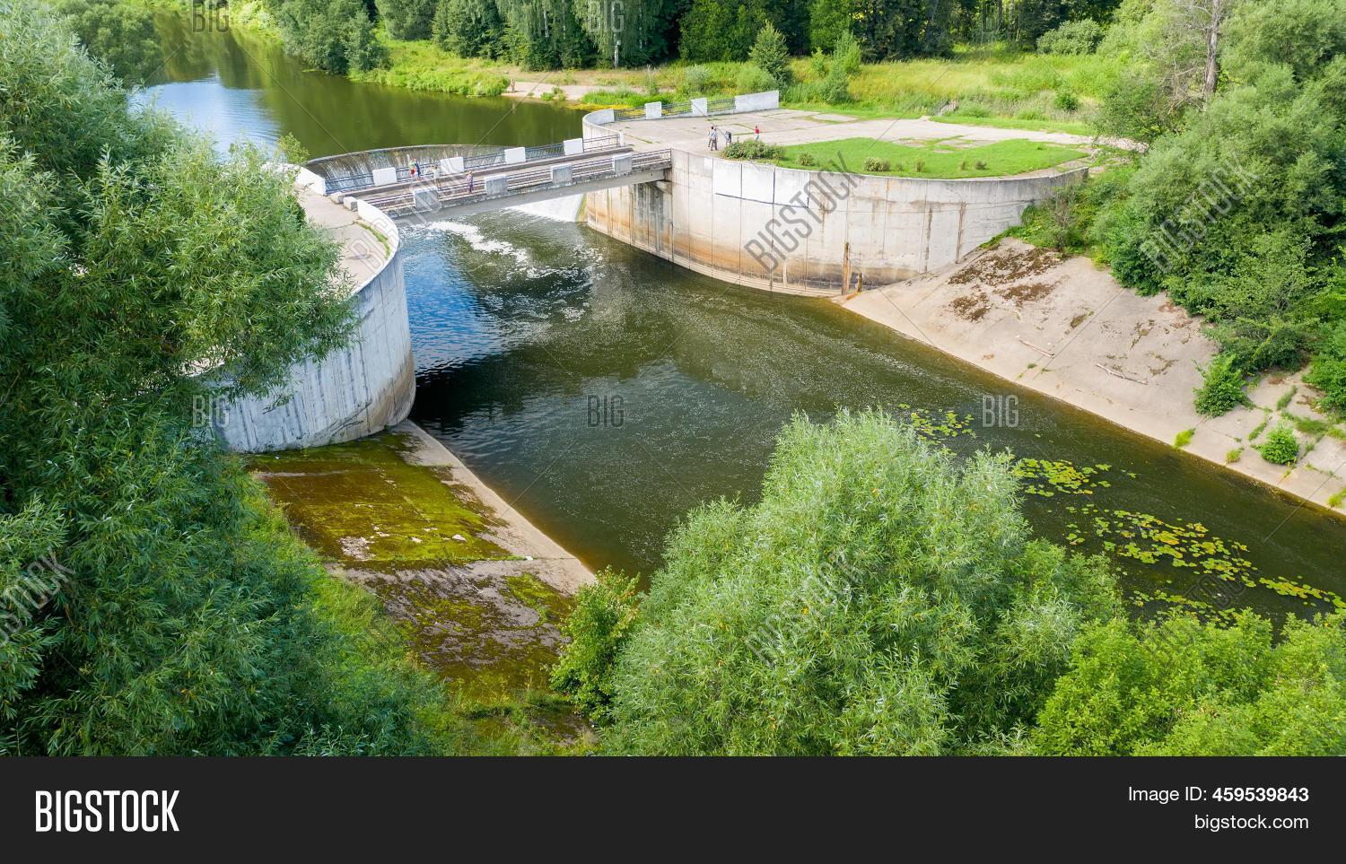 Aerial View Spillway Image & Photo (Free Trial) | Bigstock