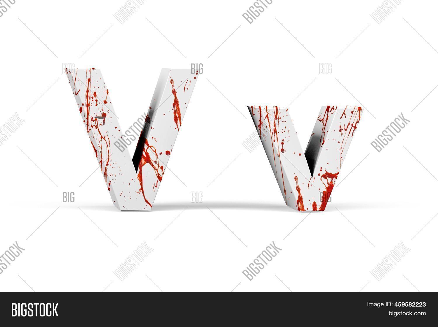 Bloody Letter V - Image & Photo (Free Trial) | Bigstock