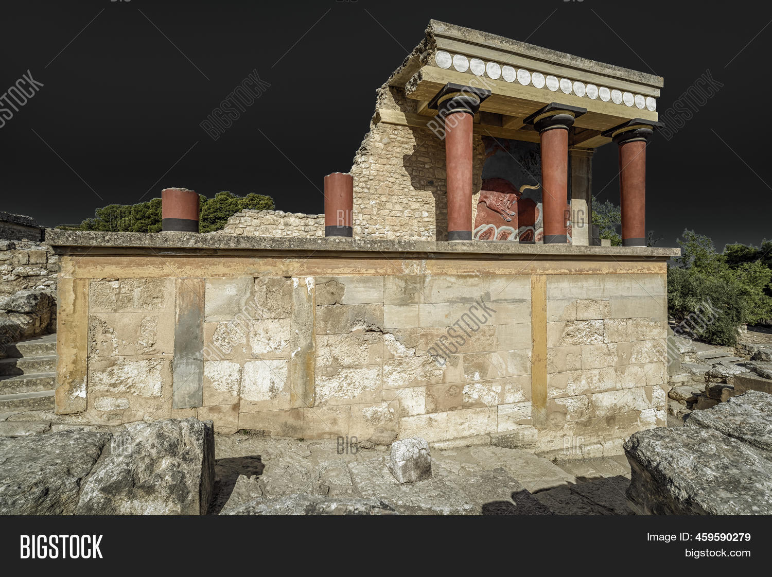 Ancient Ruins Knossos Image & Photo (Free Trial) | Bigstock