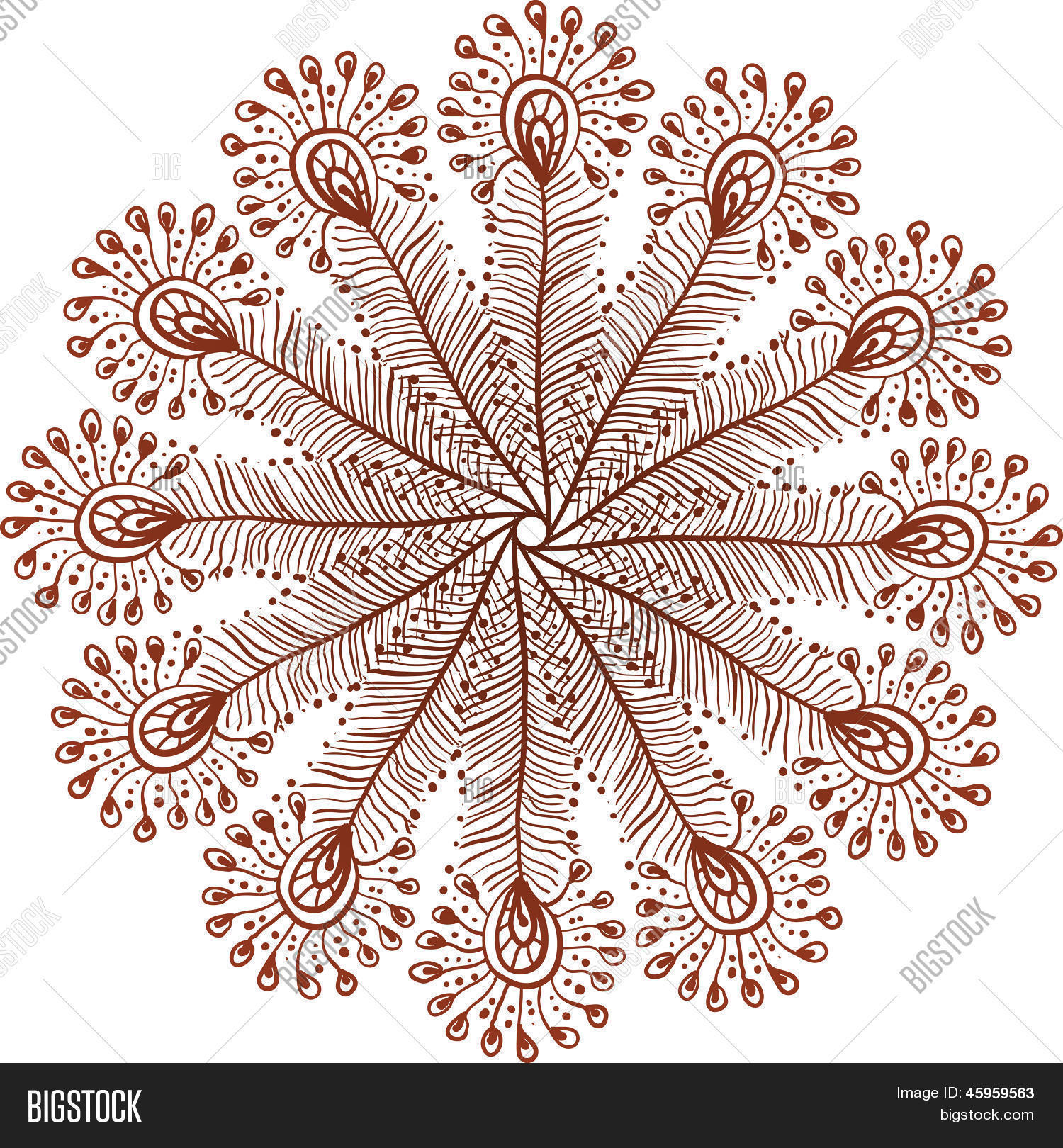 Henna Colors Vector Vector & Photo (Free Trial) | Bigstock