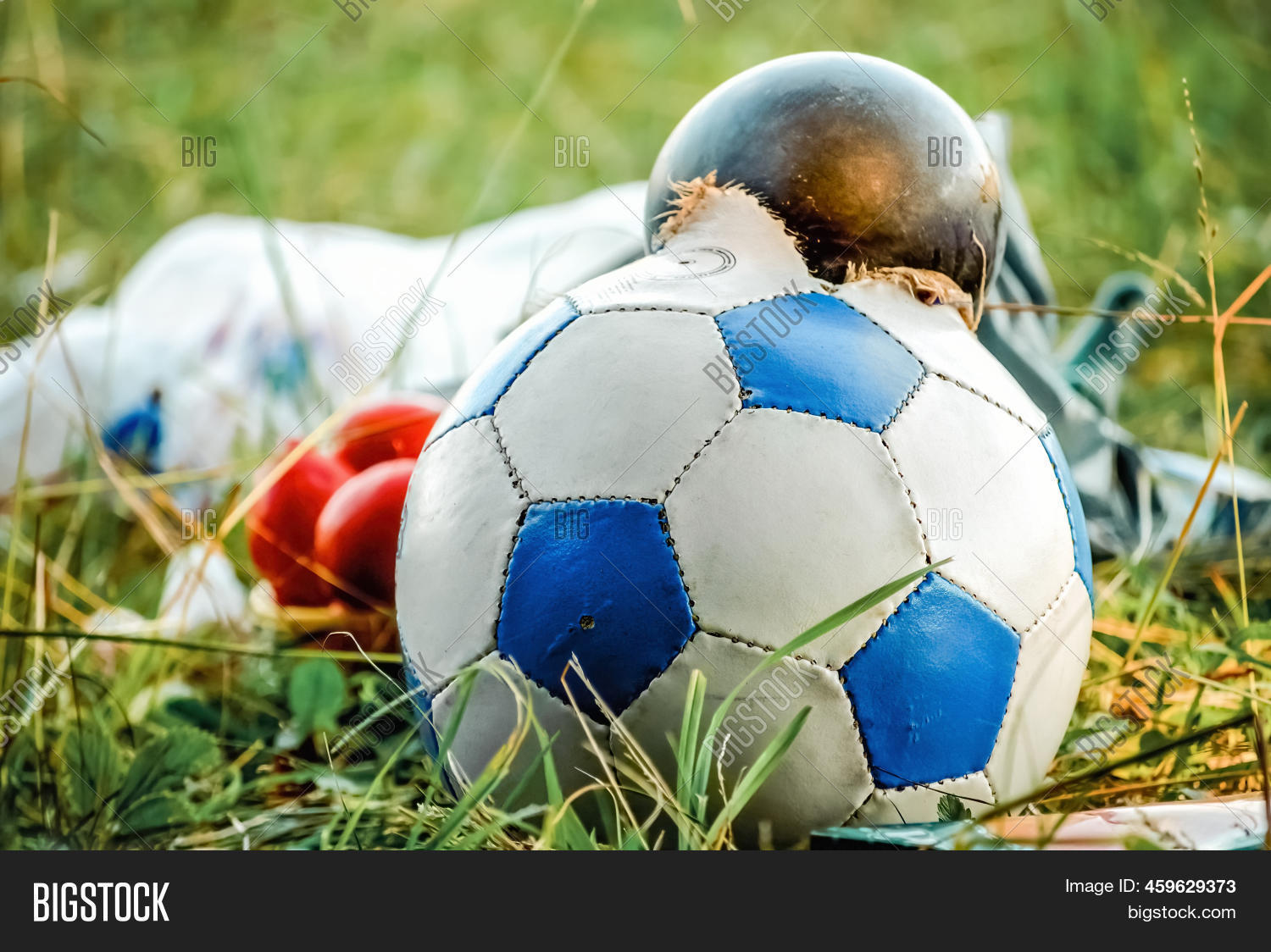 Burst Soccer Ball Lies Image & Photo (Free Trial) | Bigstock