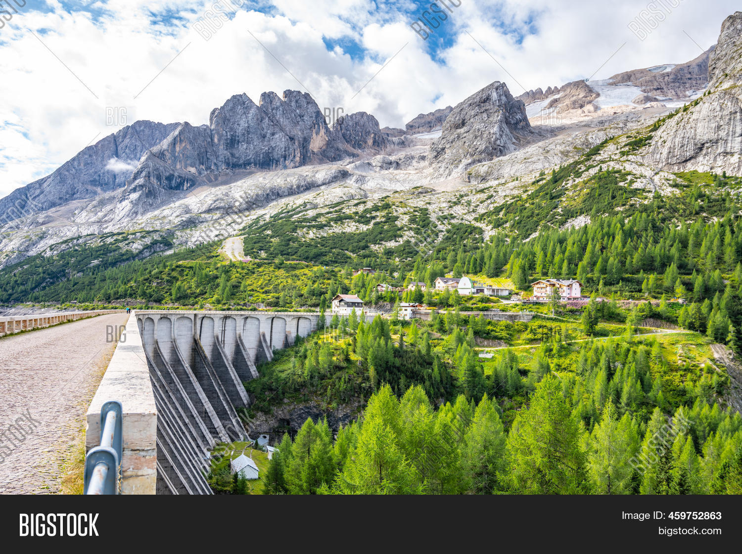 Dam Lago Di Fedaia Image & Photo (Free Trial) | Bigstock