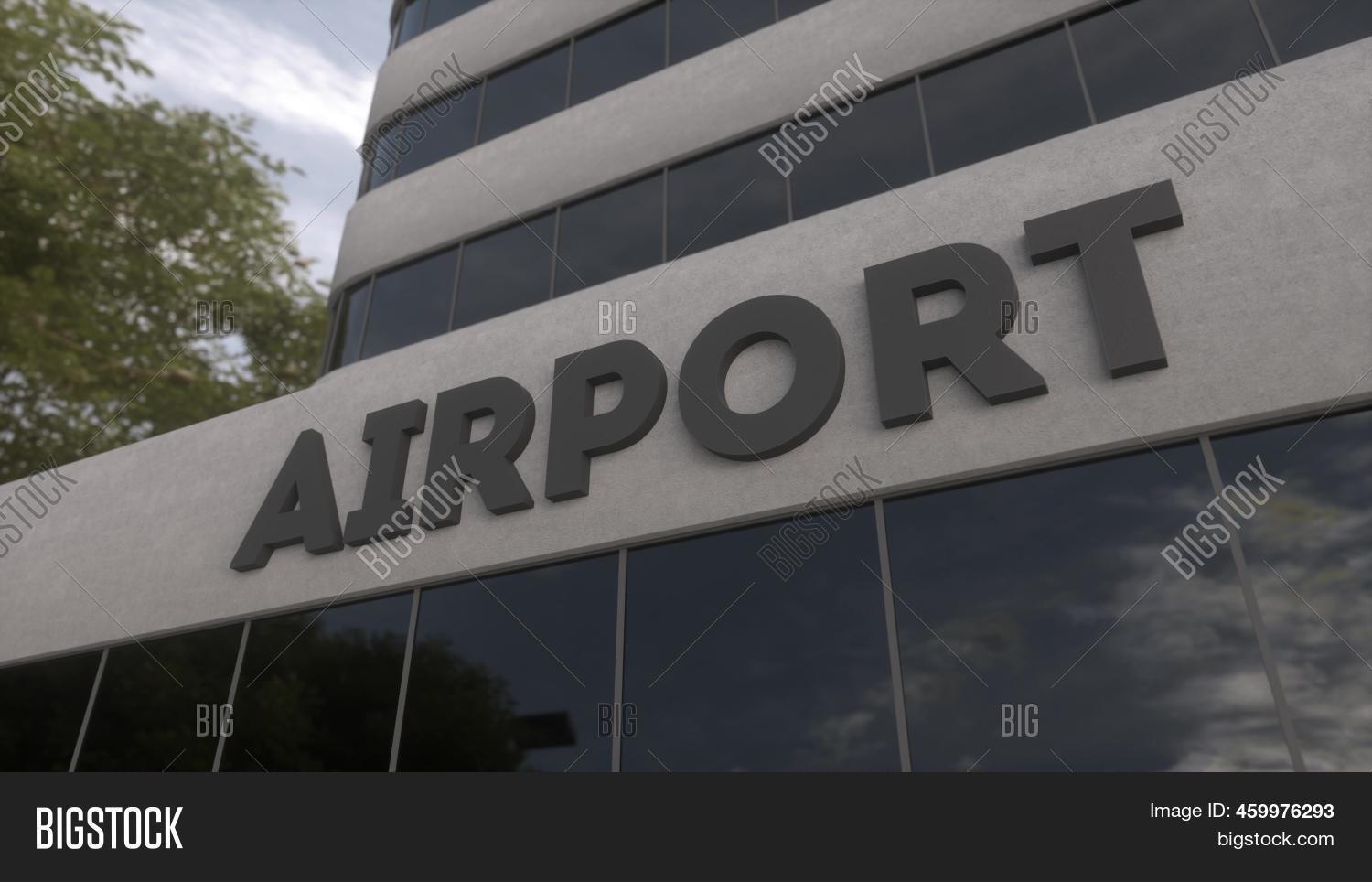Airport Sign On Modern Image & Photo (Free Trial) | Bigstock