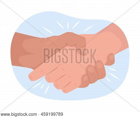 Handshake Greeting 2d Vector & Photo (Free Trial) | Bigstock