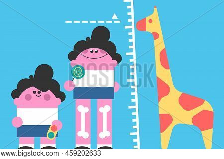 Kid Height Chart Vector & Photo (Free Trial) | Bigstock