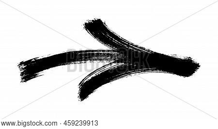Arrow Drawn By Brush Vector & Photo (Free Trial) | Bigstock
