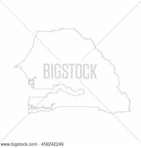 Senegal Country Thin Vector & Photo (Free Trial) | Bigstock