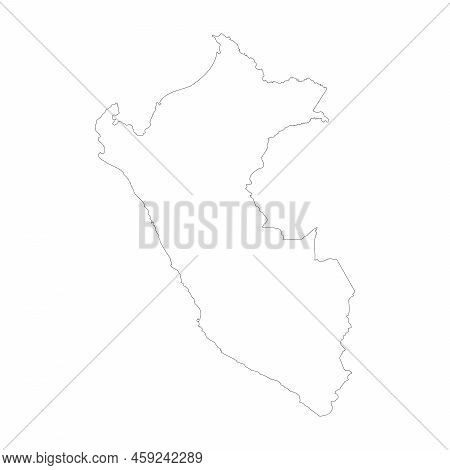 Peru Country Thin Vector & Photo (Free Trial) | Bigstock