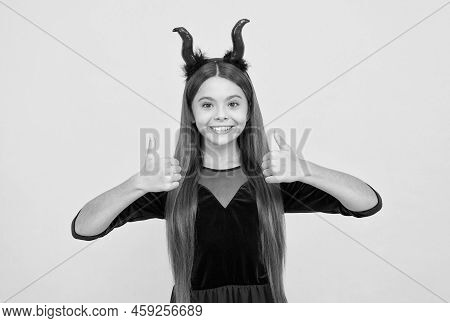 Kid Wear Devil Horns Image & Photo (Free Trial) | Bigstock