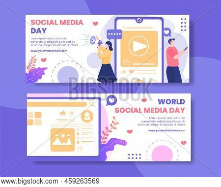 Social Media Day Vector & Photo (Free Trial) | Bigstock
