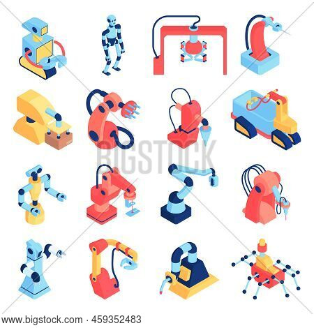 Robot Automation Set Vector & Photo (Free Trial) | Bigstock