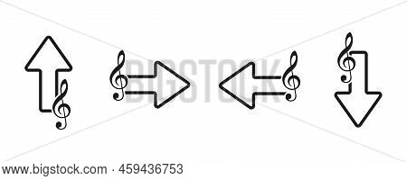 Arrow Treble Clef Vector & Photo (Free Trial) | Bigstock