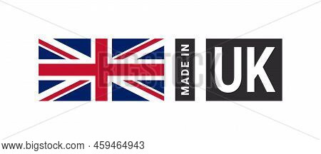 Made Uk Label Sign. Vector & Photo (Free Trial) | Bigstock
