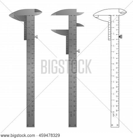 Metal Vernier Caliper Vector & Photo (Free Trial) | Bigstock