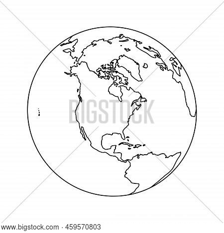 Linear Earth Vector & Photo (Free Trial) | Bigstock