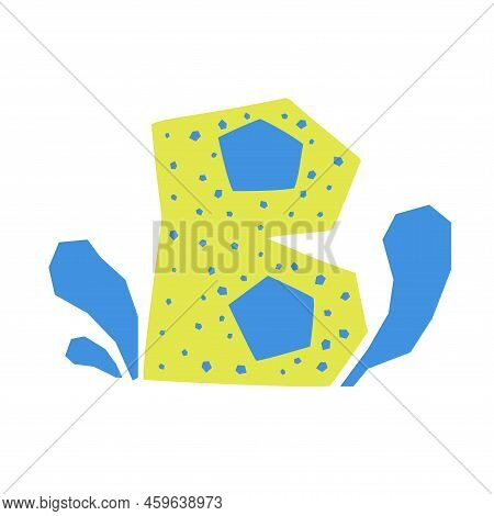 Bright Letter B Cut Vector & Photo (Free Trial) | Bigstock