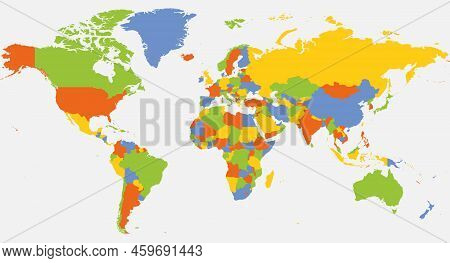 World Blank Map. High Vector & Photo (Free Trial) | Bigstock