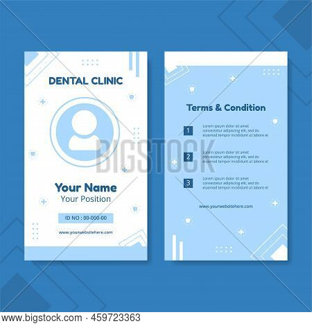 Dental Clinic Id Card Vector & Photo (Free Trial) | Bigstock