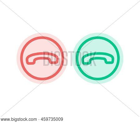 Vector Set Phone Call Vector & Photo (Free Trial) | Bigstock