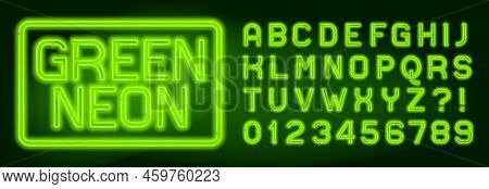 Green Neon Alphabet Vector & Photo (Free Trial) | Bigstock