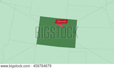 Map Colorado Pin Vector & Photo (Free Trial) | Bigstock