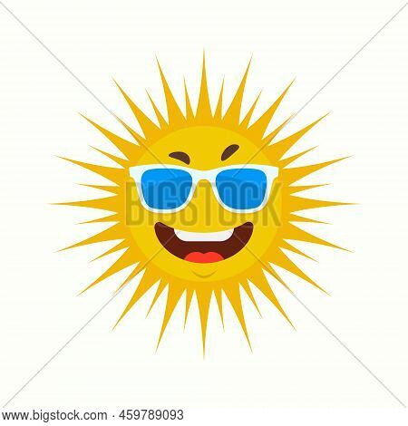 Sun Face Emoji Sign. Vector & Photo (Free Trial) | Bigstock