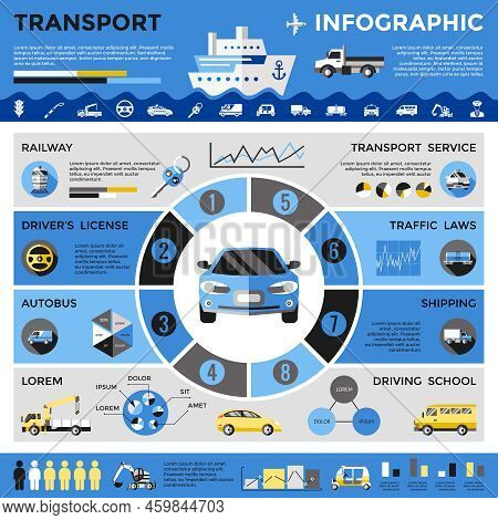 Transport Colored Vector & Photo (Free Trial) | Bigstock
