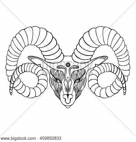 Aries Symbol Zodiac. Vector & Photo (Free Trial) | Bigstock