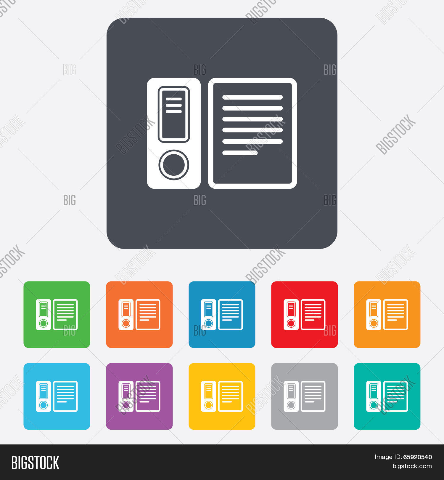 Document Folder Sign Vector & Photo (Free Trial) | Bigstock