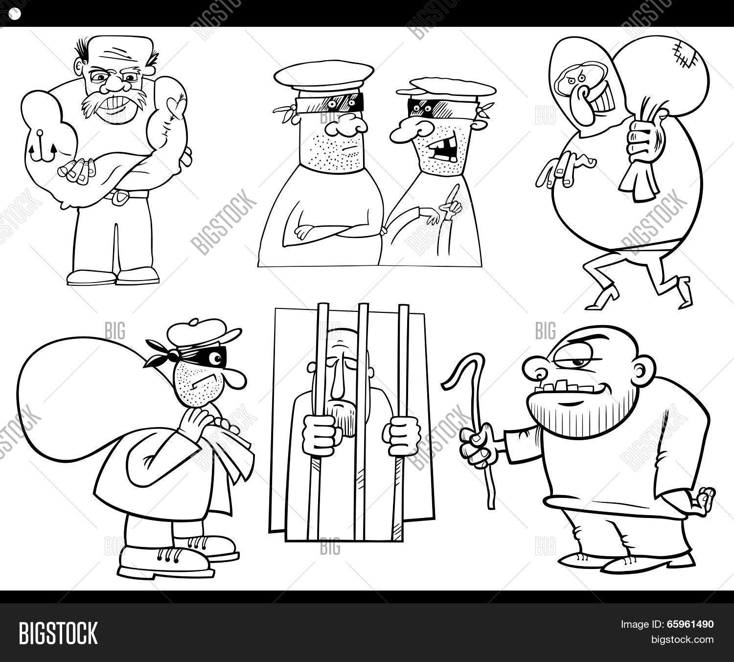 Thieves Thugs Cartoon Vector & Photo (Free Trial) | Bigstock