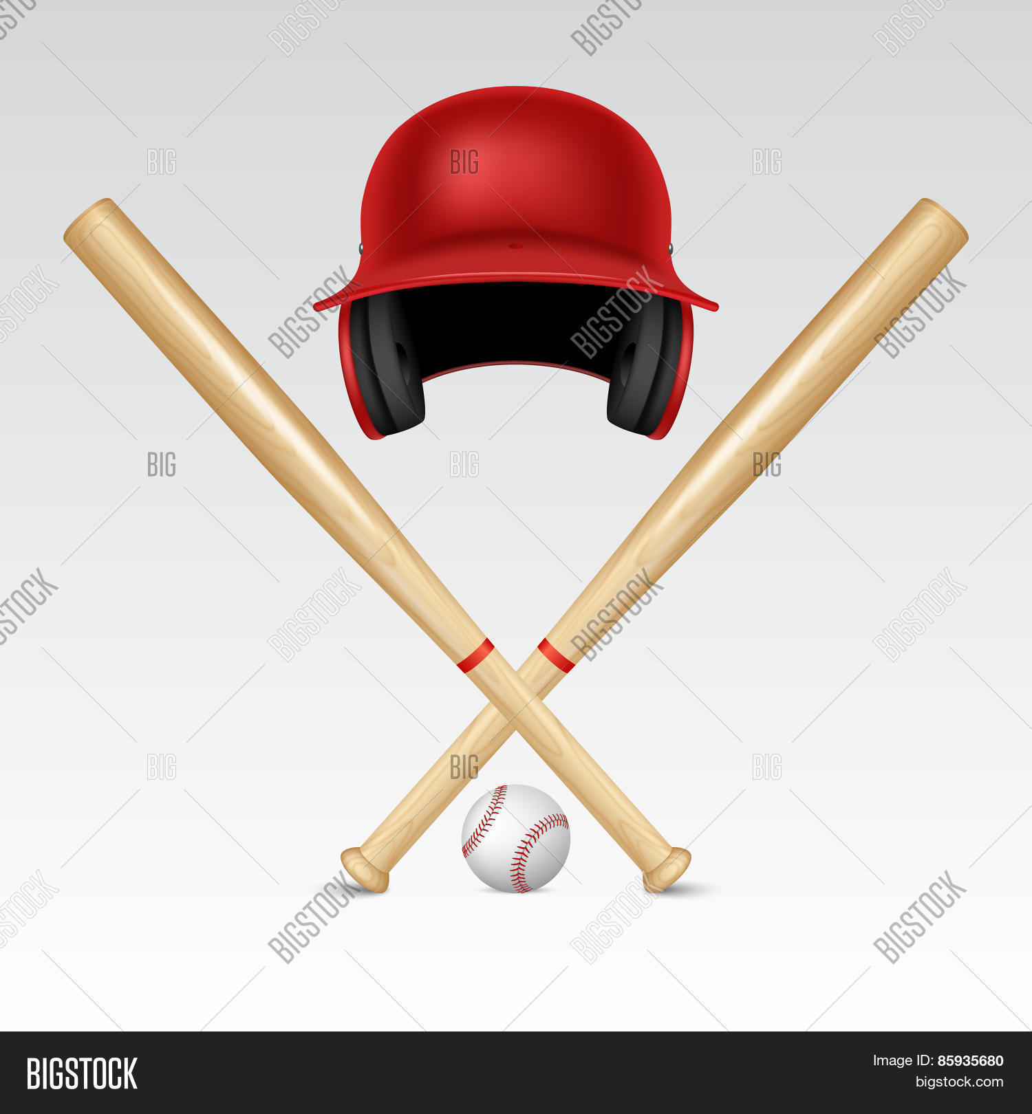 Baseball Equipment Vector & Photo (Free Trial) | Bigstock
