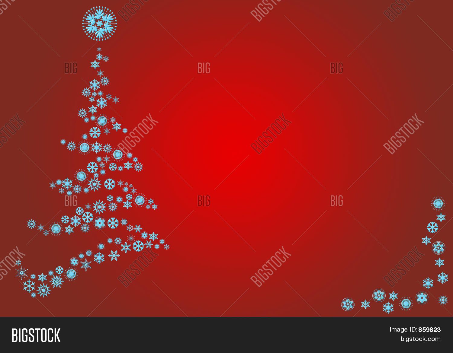 Christmas Flake Tree Image & Photo (Free Trial) | Bigstock