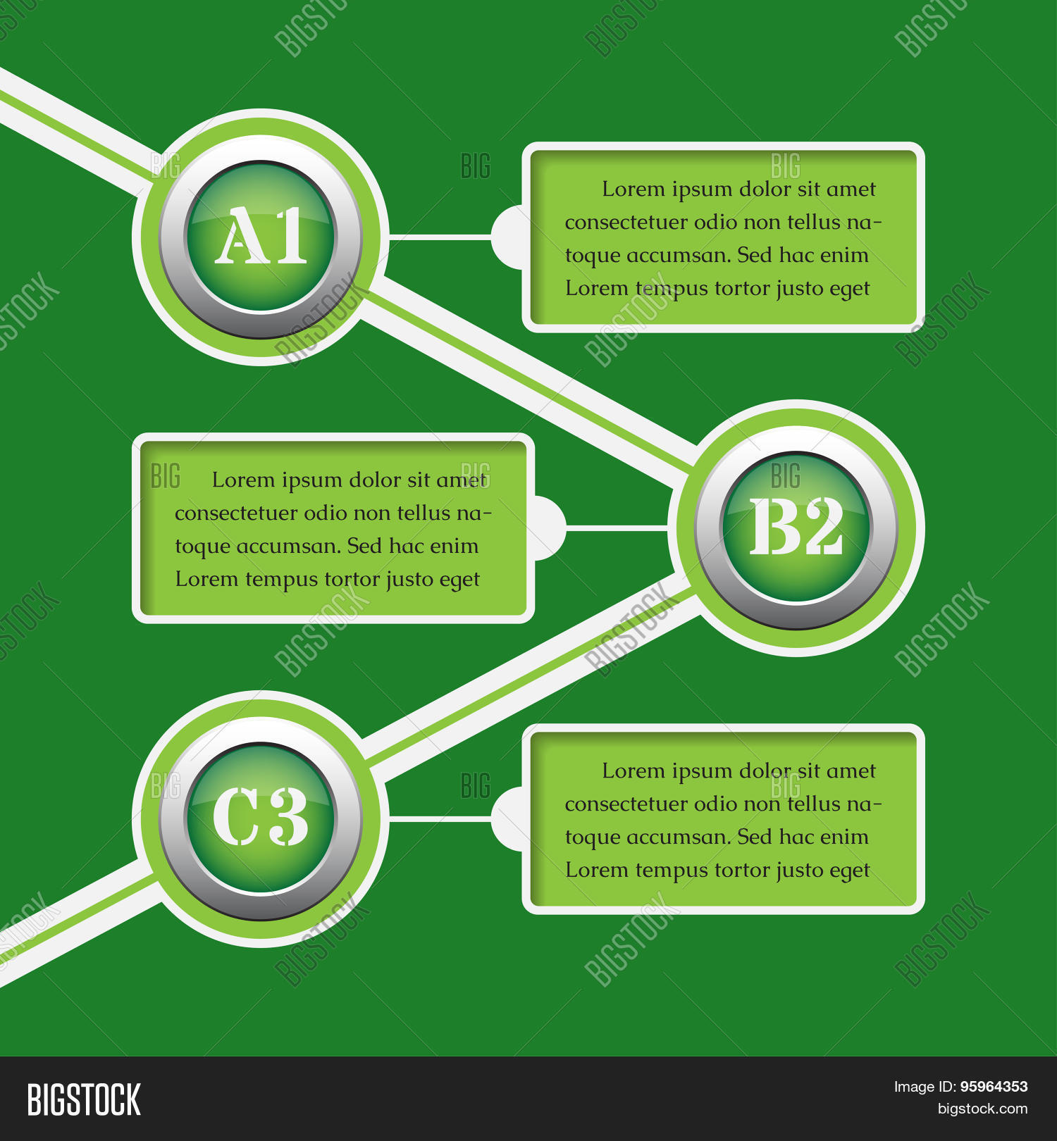 Green Infographic Vector & Photo (Free Trial) | Bigstock