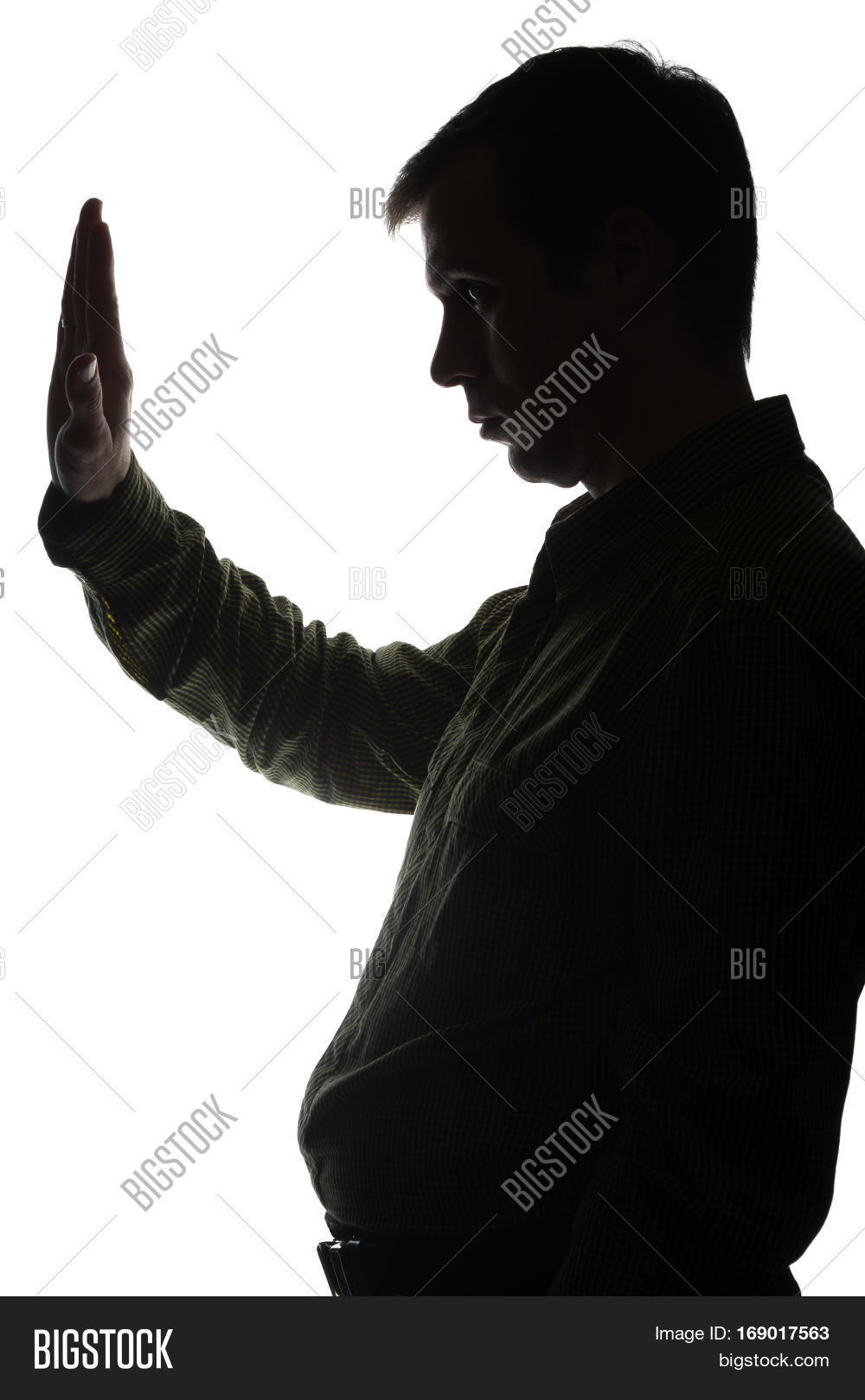 Man Side View Silhouette