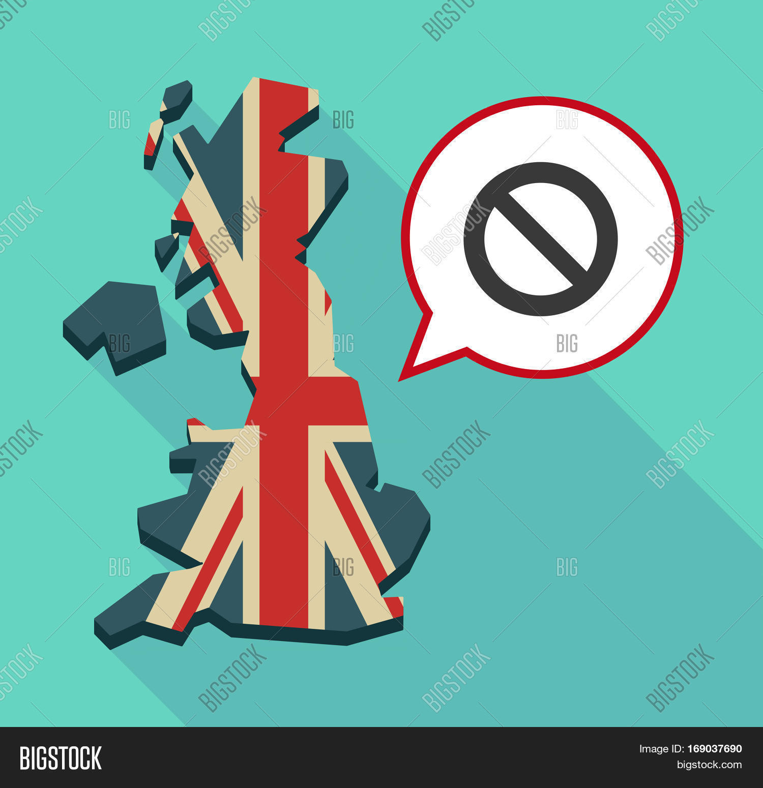 Map Uk Forbidden Sign Vector & Photo (Free Trial) | Bigstock