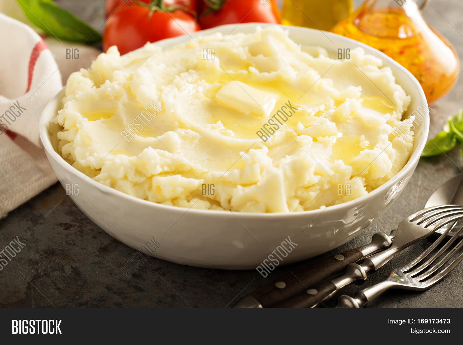 Mashed Potatoes Butter Image & Photo (Free Trial) | Bigstock
