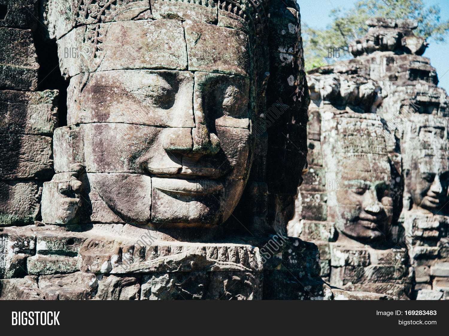 Ancient Stone Faces Image & Photo (Free Trial) | Bigstock